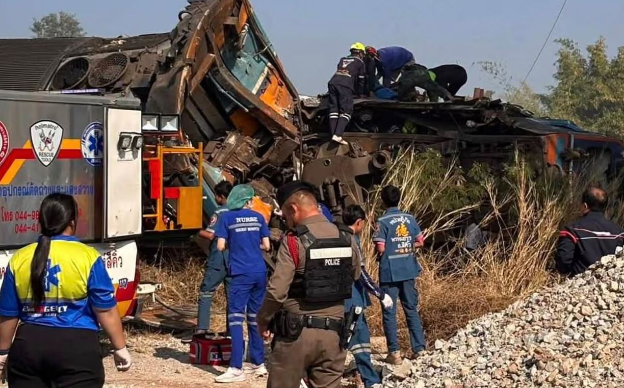 22 killed, 80 injured in train collision in Thailand – Lagani News